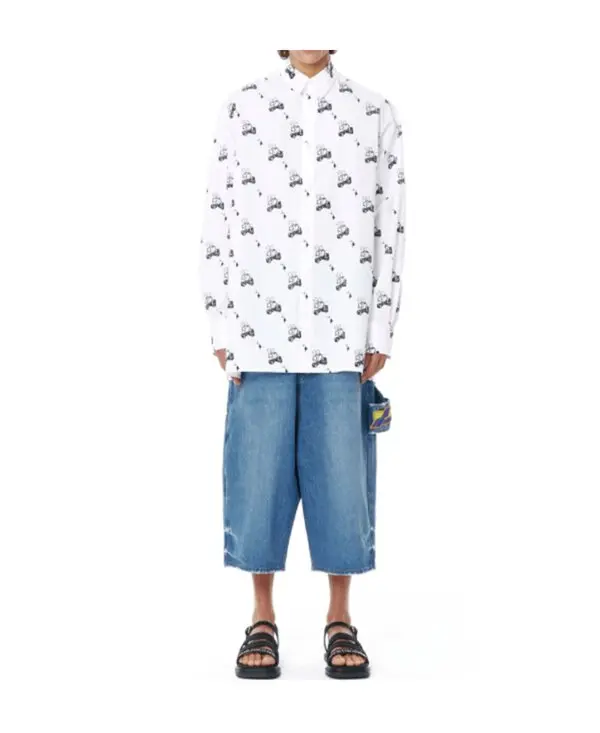 We11Done Graphic-print Oversized Shirt