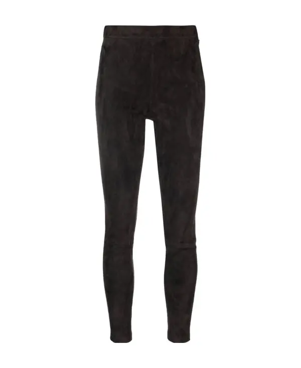 Theory Suede Skinny Trousers