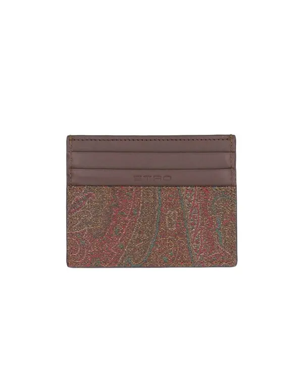 Etro Paisley Jacquard Card Holder