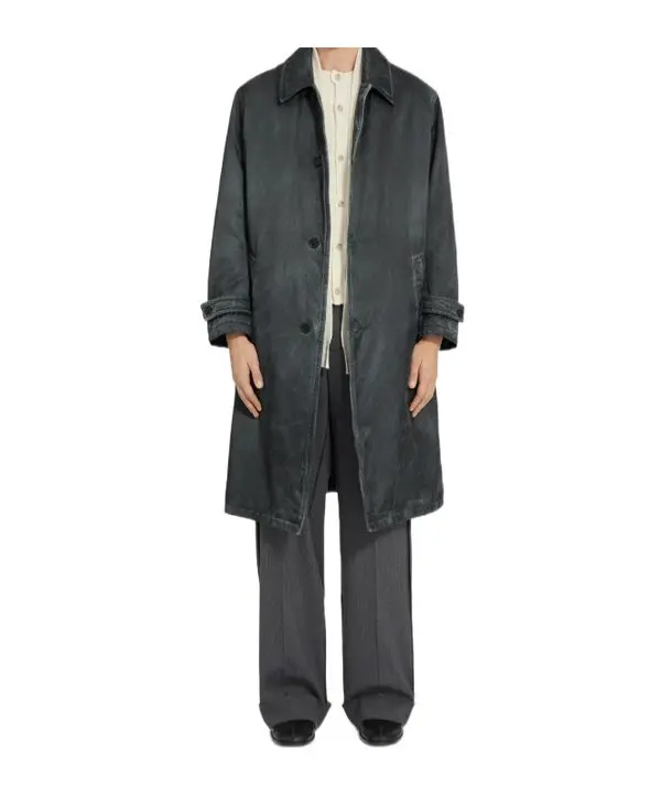 MAISON MARGIELA Waxed Single-breasted Coat