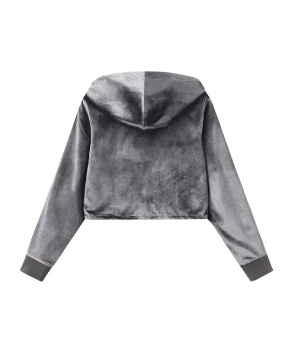Marissa Chiara Long Sleeve Zip-up Cropped Jacket