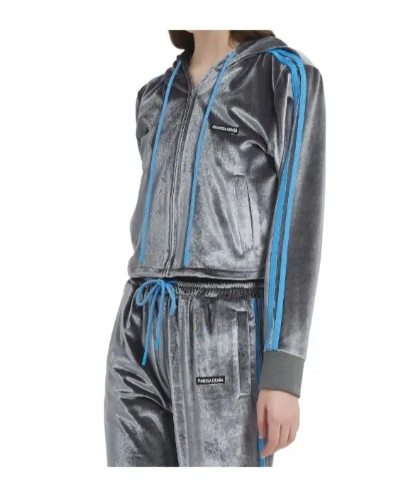 Marissa Chiara Long Sleeve Zip-up Cropped Jacket
