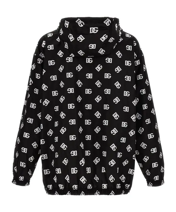 Dolce & Gabbana All-over Logo Hooded Jacket