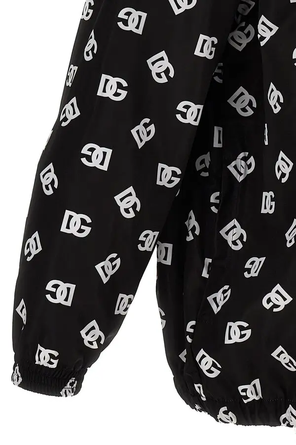 Dolce & Gabbana All-over Logo Hooded Jacket