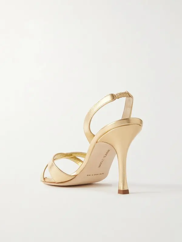 Manolo Blahnik Exposed High-heeled Sandals - Nude