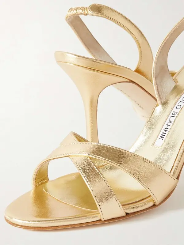 Manolo Blahnik Exposed High-heeled Sandals - Nude