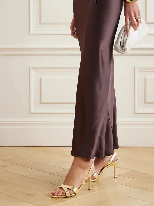 Manolo Blahnik Exposed High-heeled Sandals - Nude