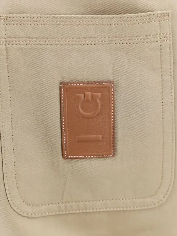 FERRAGAMO Logo Patch Long-sleeve Jacket