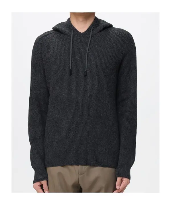 Tagliatore Ribbed V-neck Hoodie