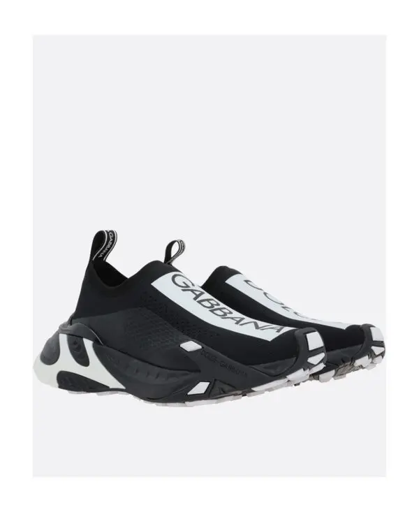 Dolce & Gabbana Logo-printed Knitted Low-top Sneakers