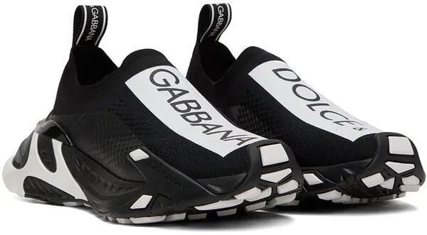 Dolce & Gabbana Logo-printed Knitted Low-top Sneakers