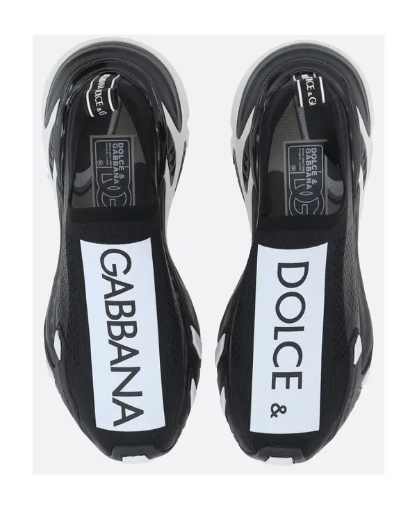 Dolce & Gabbana Logo-printed Knitted Low-top Sneakers
