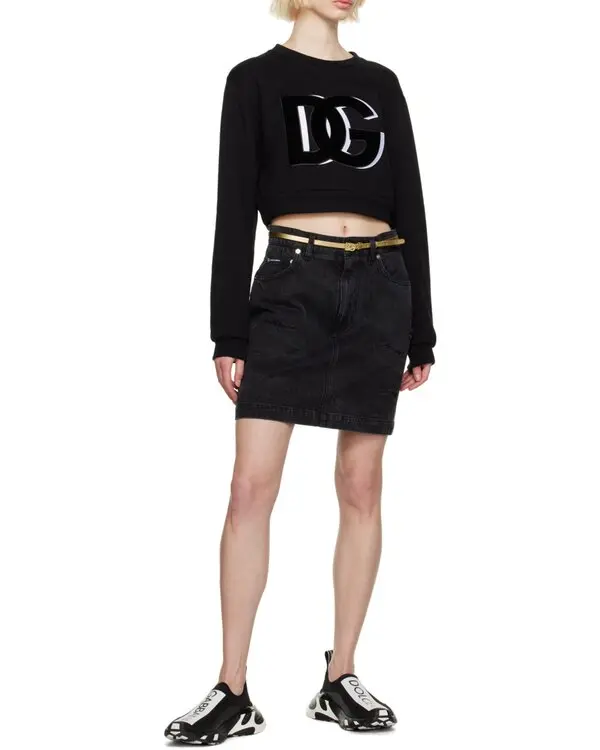 Dolce & Gabbana Logo-printed Knitted Low-top Sneakers