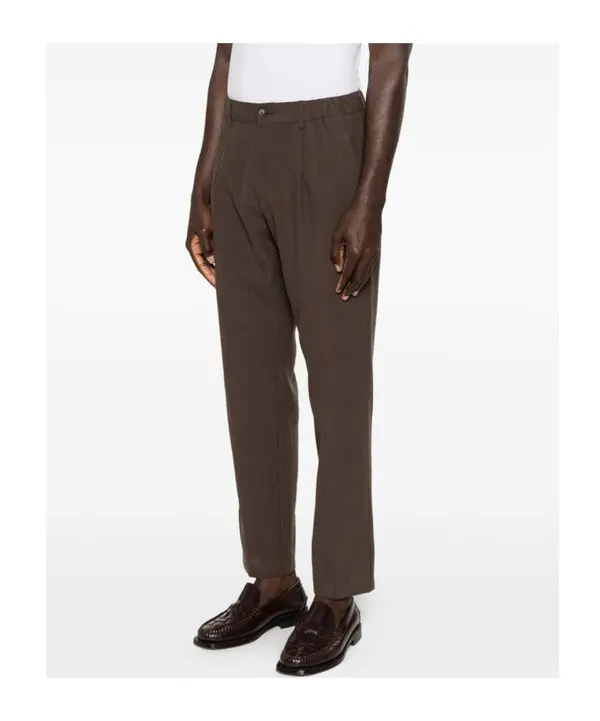 Herno Tailored Elasticated Waistband Trousers - Black