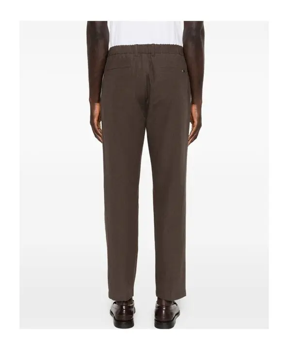 Herno Tailored Elasticated Waistband Trousers - Black