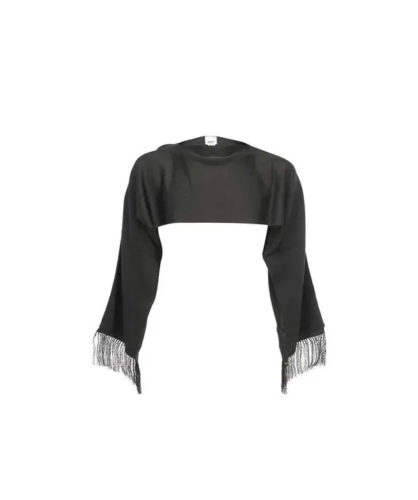 Burberry Capelet Sleeves Scarf - Black