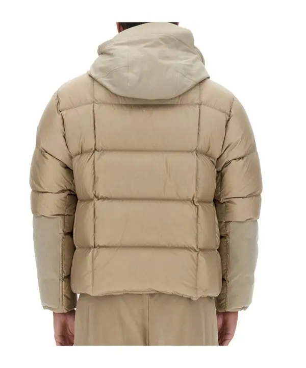 TEN C Drawstring Hooded Padded Coat - Nude