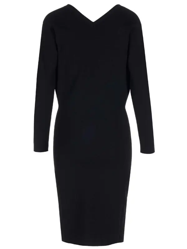 Stella McCartney Long-sleeved V-neck Knitted Dress