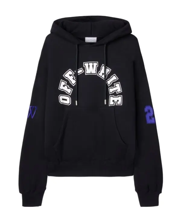 Off-White Logo Printed Drawstring Hoodie