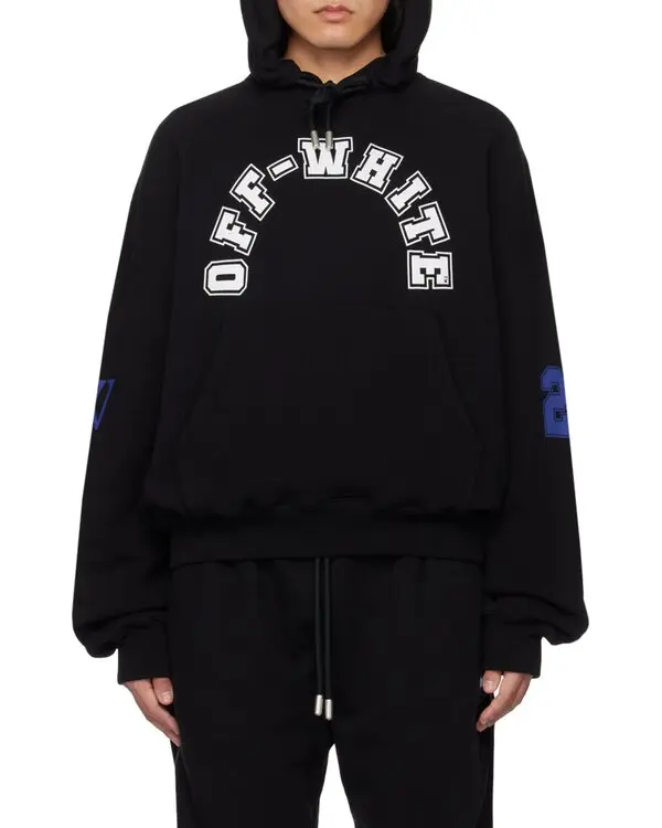 Off-White Logo Printed Drawstring Hoodie