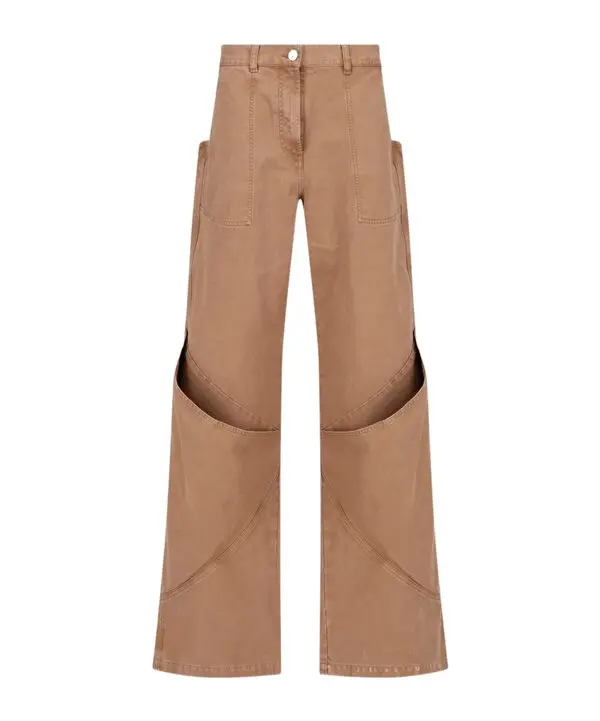 Attico Knee-detailed Long Pants