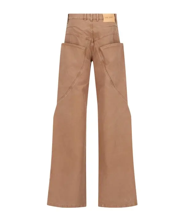 Attico Knee-detailed Long Pants