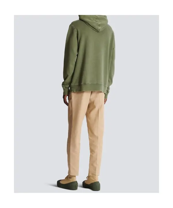 Balmain Vintage Embroidered Hoodie - Khaki