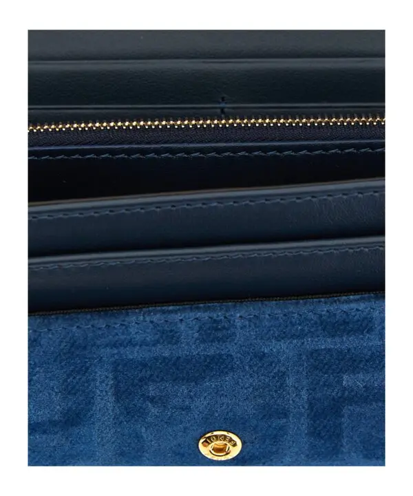 Fendi Continental Baguette Chained Wallet - Blue