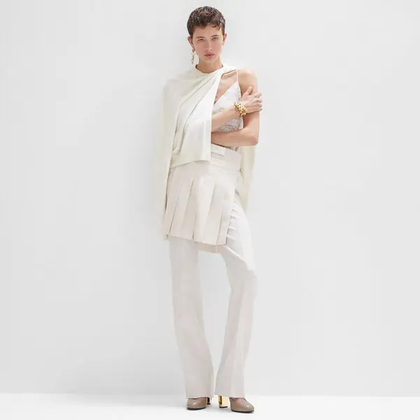Fendi Pleated Detail Cigarette Trousers