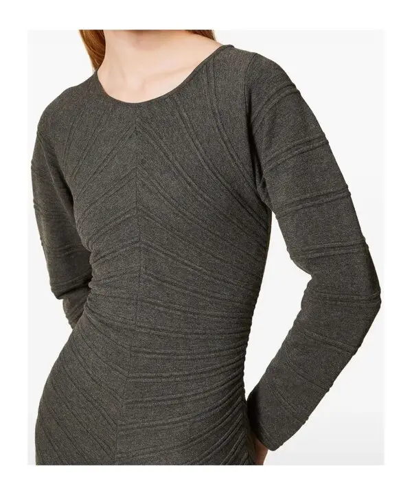 TWINSET Knit Dress With Checked Pattern And Logo Detail - Black