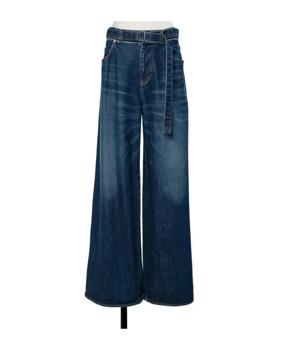 Sacai Wide Belted Jeans