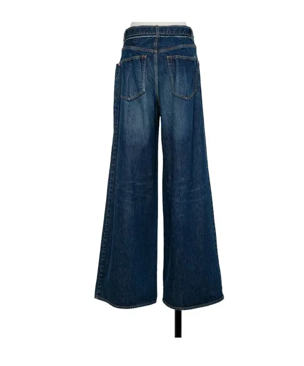 Sacai Wide Belted Jeans