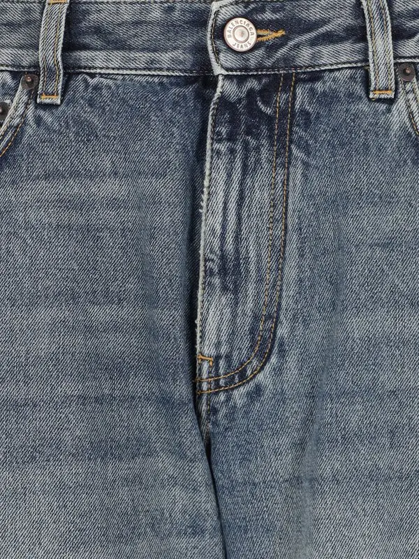Balenciaga Distressed Straight-leg Jeans