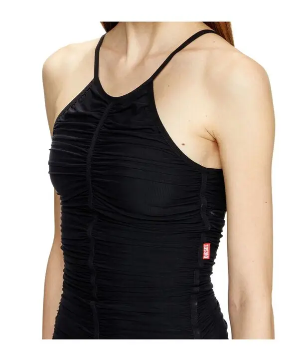 DIESEL® D-amami Ruched Maxi Dress - Black