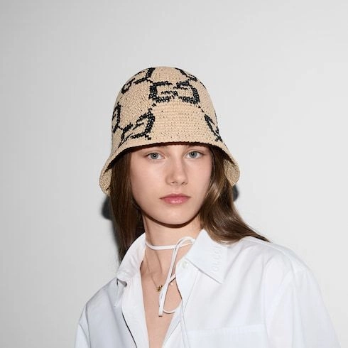Gucci Gg Woven Bucket Hat