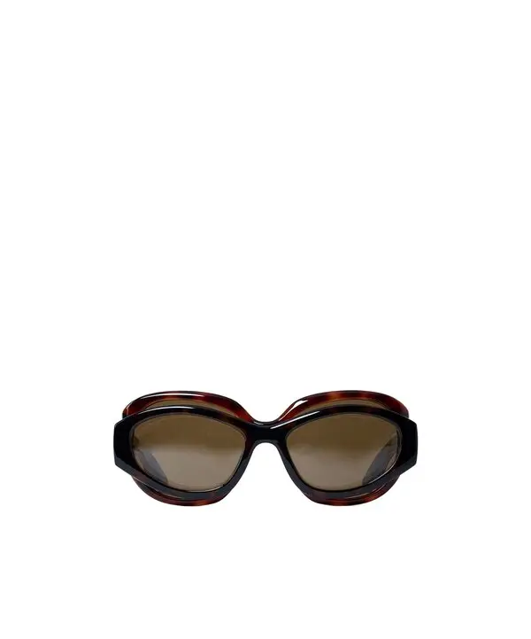Balenciaga Superbusy Geometric Frame Sunglasses - Black