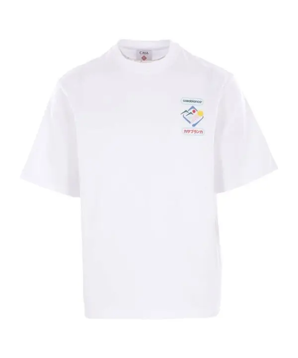 Casablanca Logo Printed Crewneck T-shirt