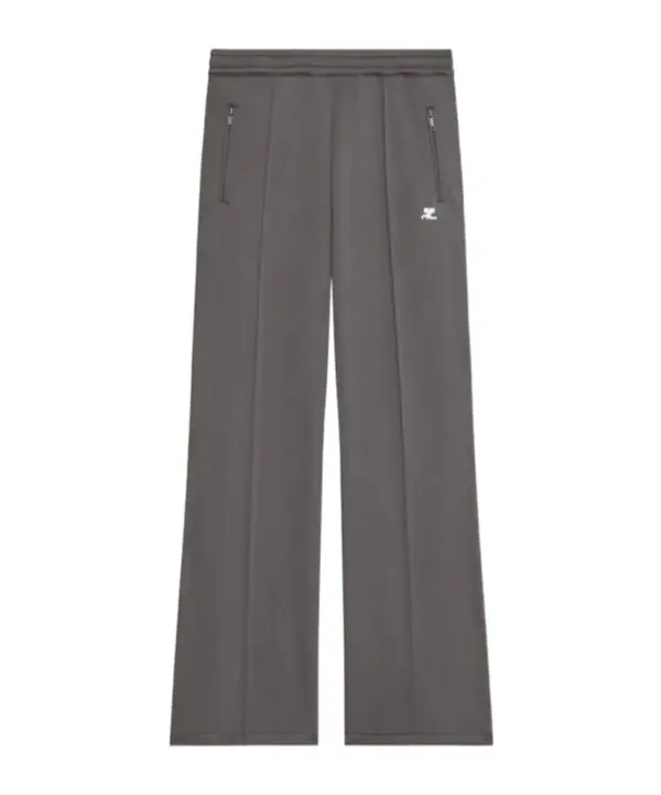 COURREGES Zip Logo Track Pants - Carbon Black