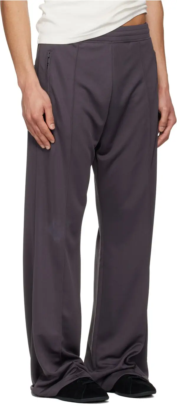 COURREGES Zip Logo Track Pants - Carbon Black