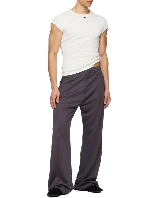COURREGES Zip Logo Track Pants - Carbon Black