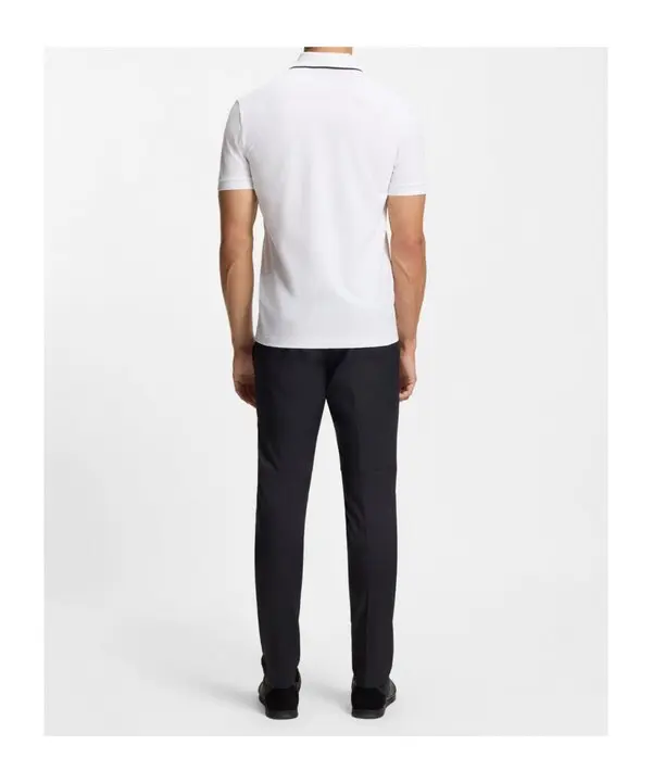 Hugo Boss Zip Placket Polo Shirt - White
