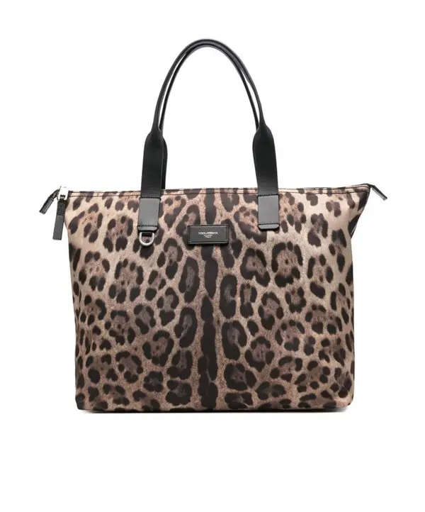 Dolce & Gabbana Leopard Printed Tote Bag - No