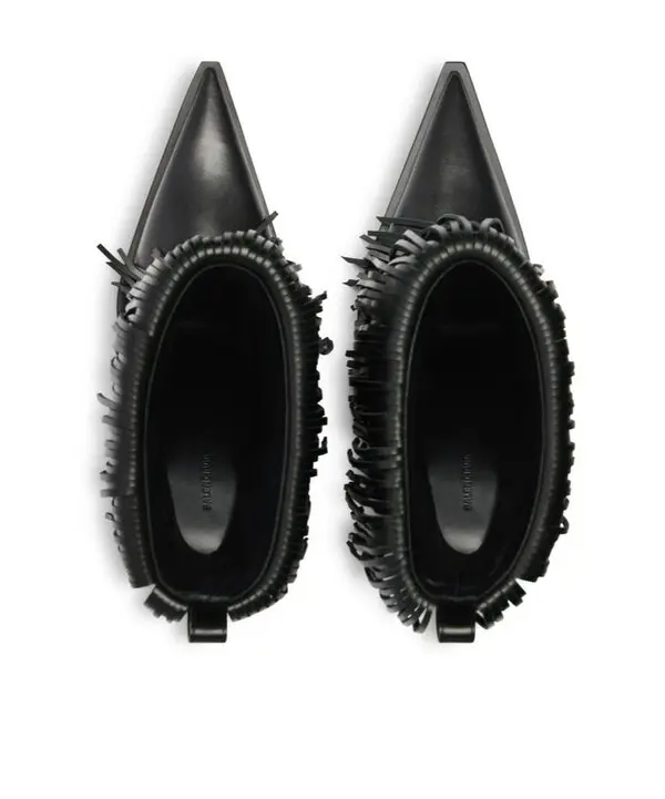 Balenciaga Avenue Fringed Pointed Toe Boots