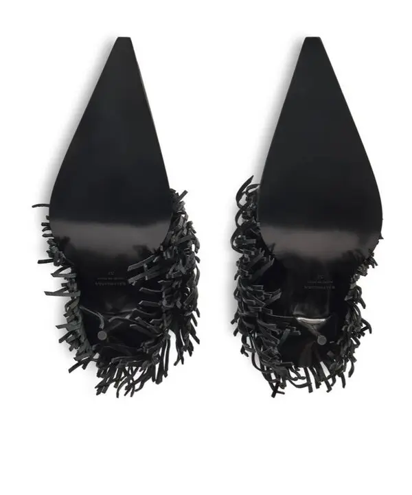 Balenciaga Avenue Fringed Pointed Toe Boots