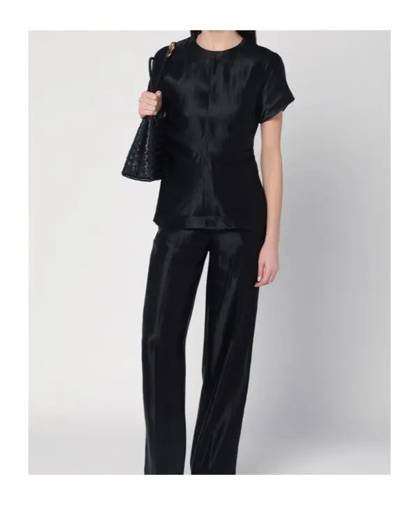 LOULOU STUDIO Peroli Silk-blend Top