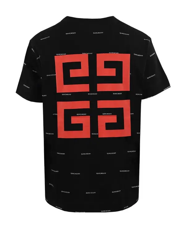 Givenchy Allover Logo Printed Crewneck T-shirt