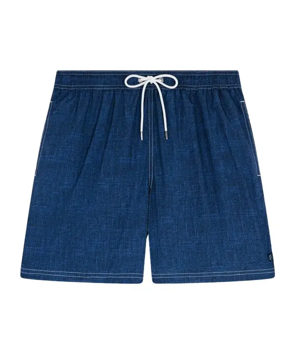 PAUL  SHARK Paul & Shark Textile Print Swim Shorts - Blue