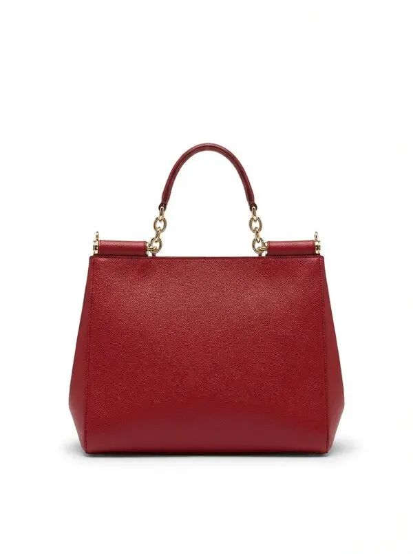 Dolce & Gabbana Double Handle Tote Bag With Decorative Details - Red