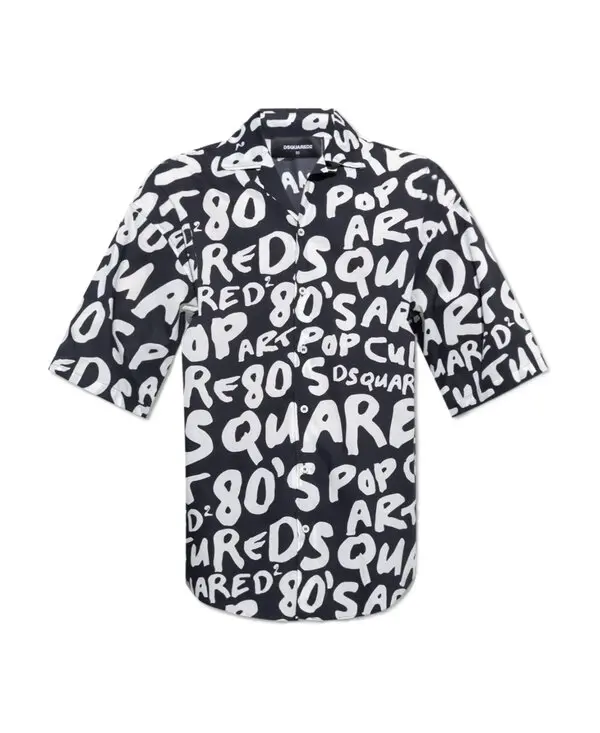 Dsquared2 80's Pop-printed Short Sleeved Shirt