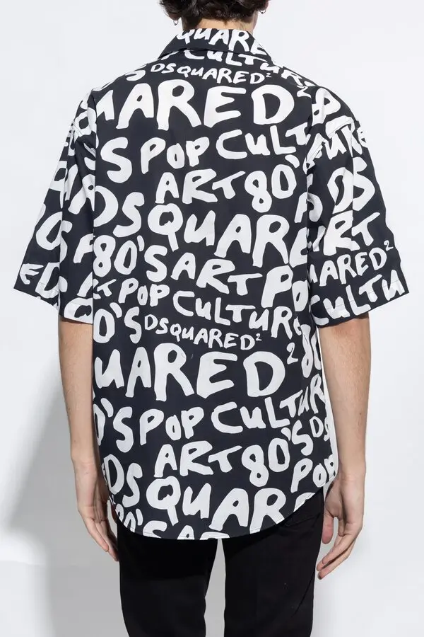 Dsquared2 80's Pop-printed Short Sleeved Shirt